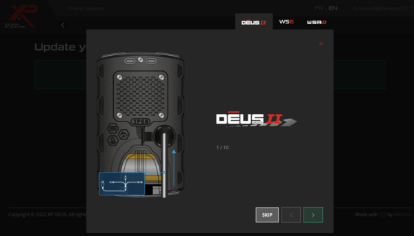 Deus 2 v1.0 Güncelleme Yönergeleri – XP Metal Dedektör